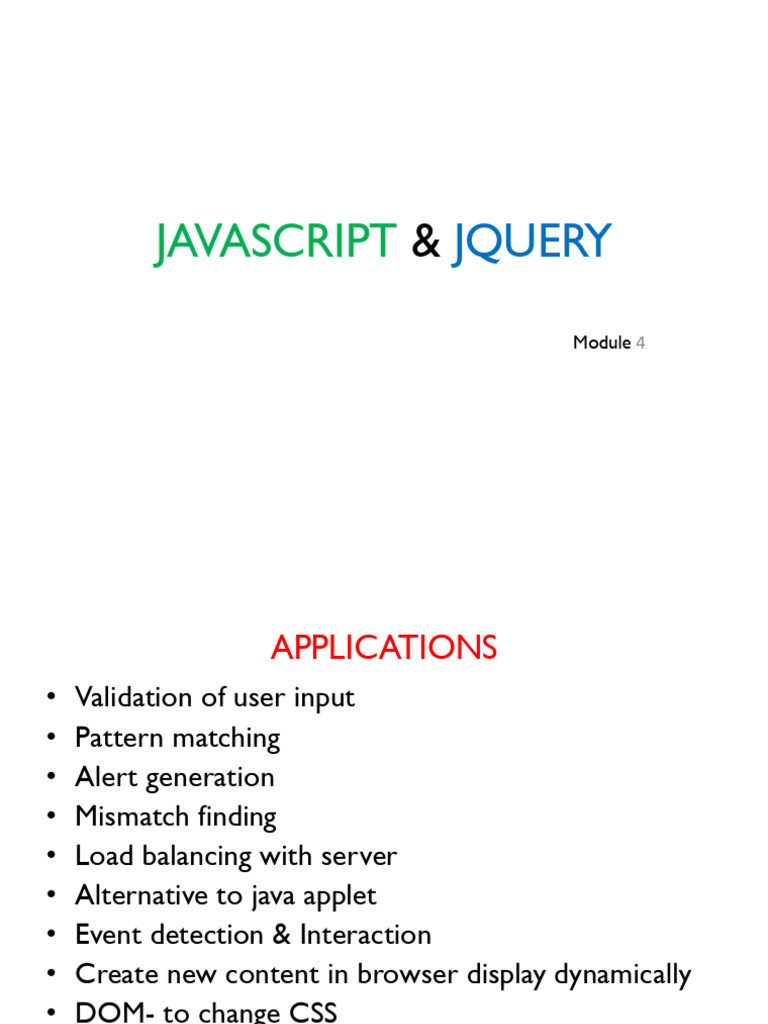 Javascript: Jquery | PDF