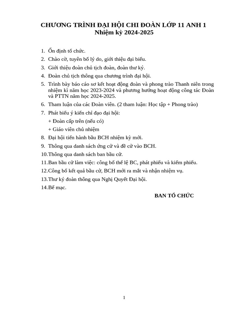 Toan Van Huong Dan Dai Hoi Chi Doan | PDF