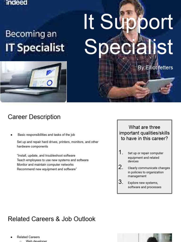 Elliots Career Research Informational Project | PDF
