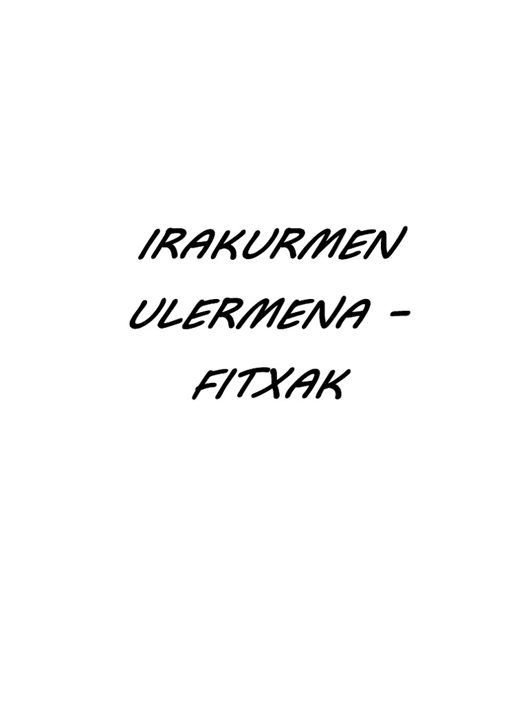 Irakurmen Ulermena | PDF | Vascos | Periódicos