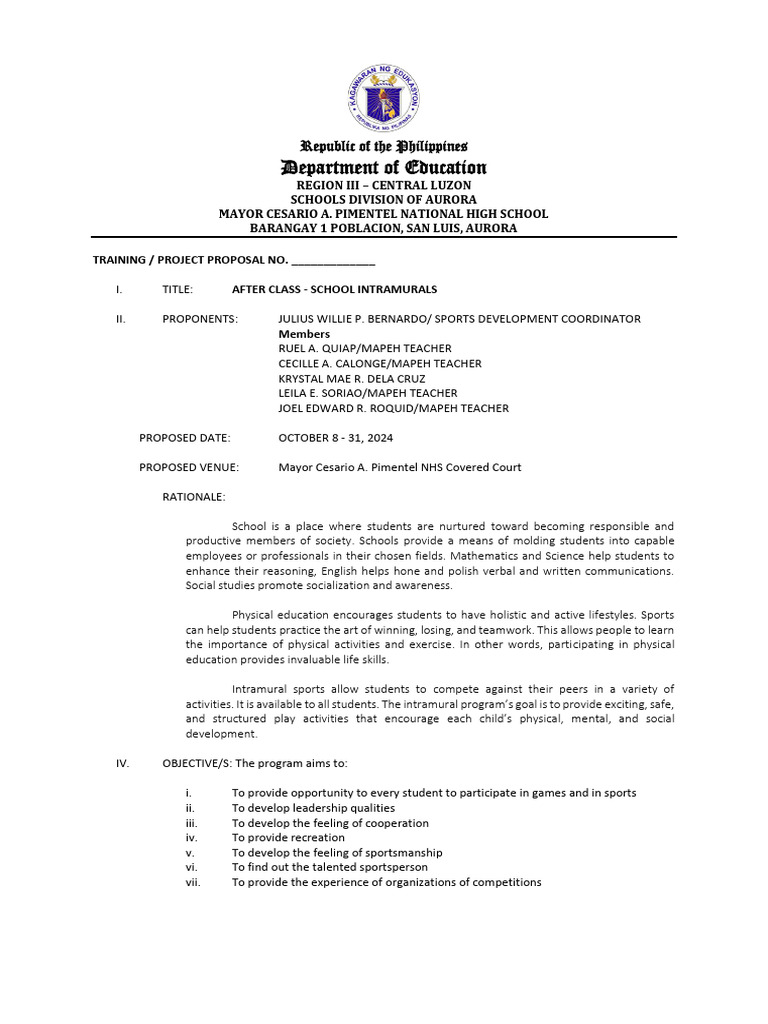 Sports-Intramurals | PDF