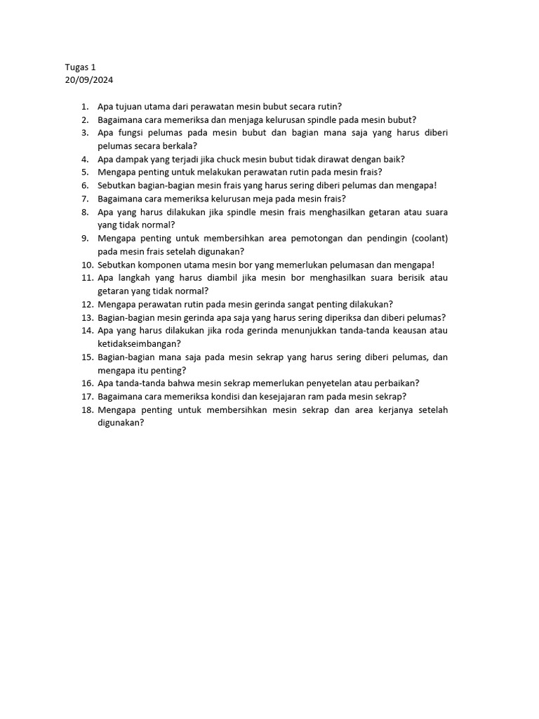 soal tugas 1 Pdf | PDF