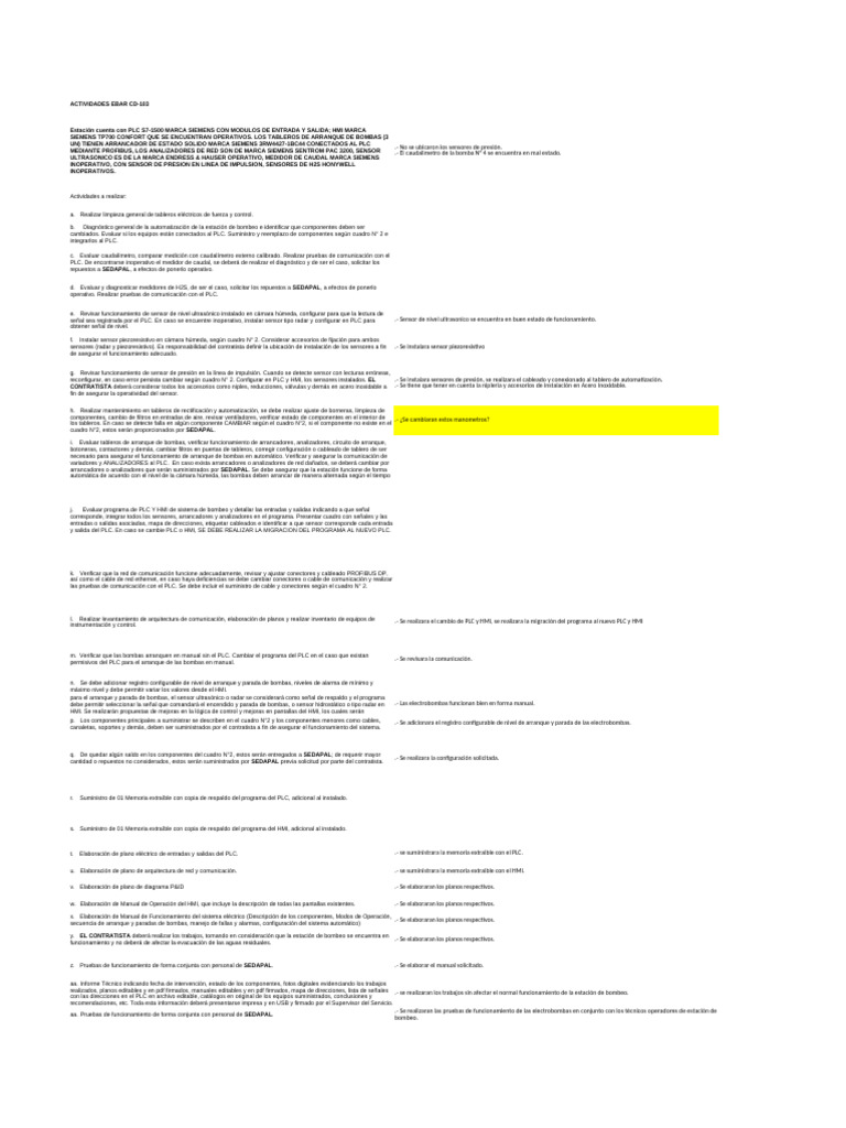 ACTIVIDADES EBAR CD 103_094455 | PDF