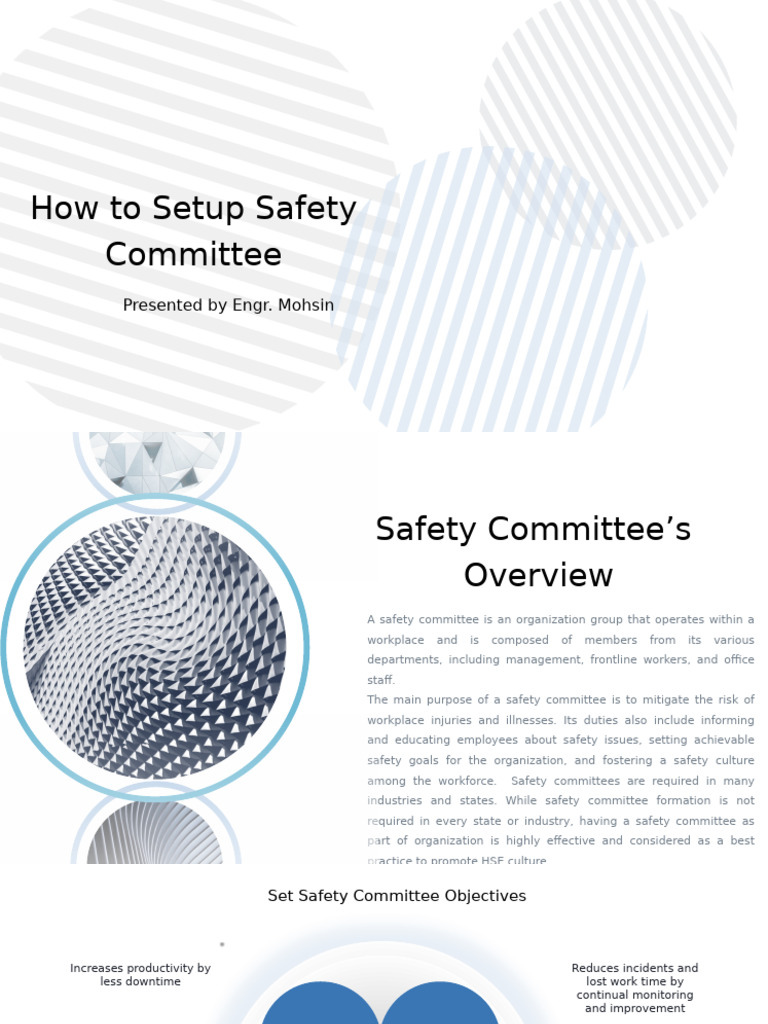 How To Setup Safety Committee | PDF