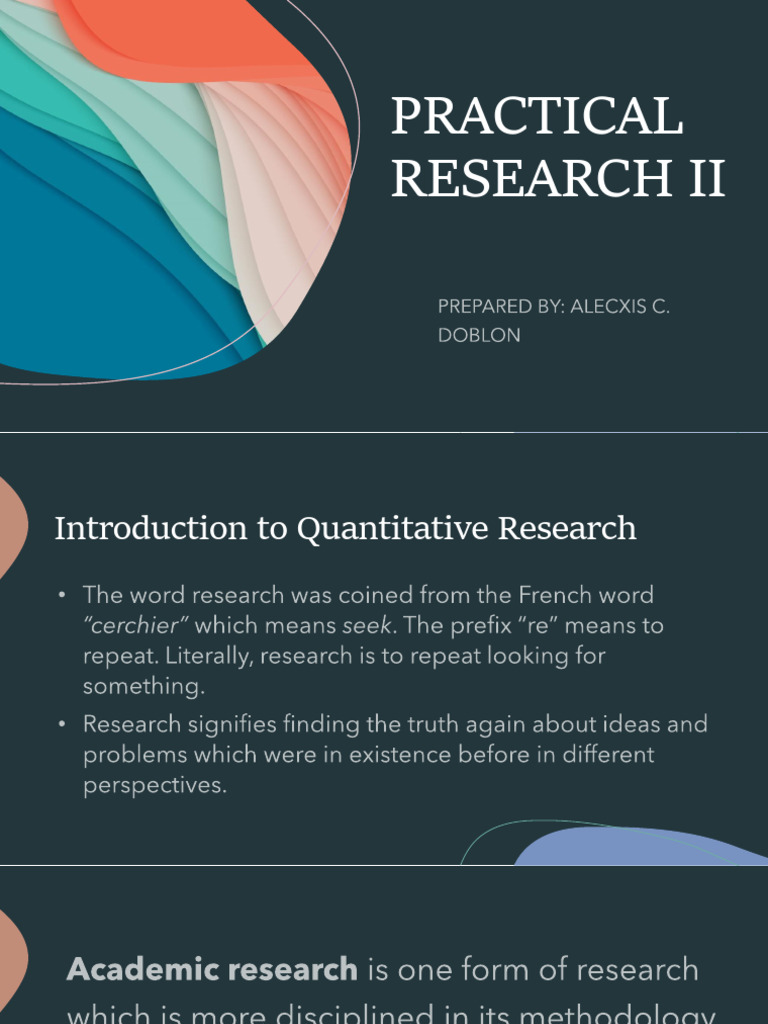 Practical Research II P2 | PDF | Methodology | Career & Growth