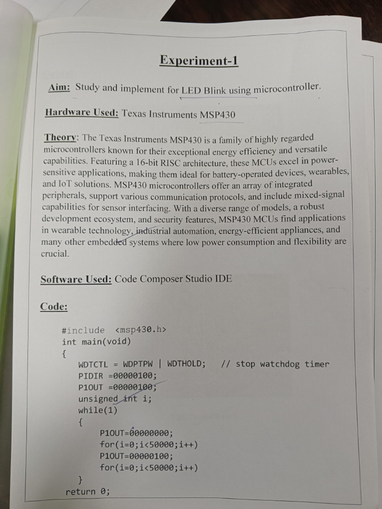 IOT lab file 21 aug exp 1 and 2 previous year | PDF