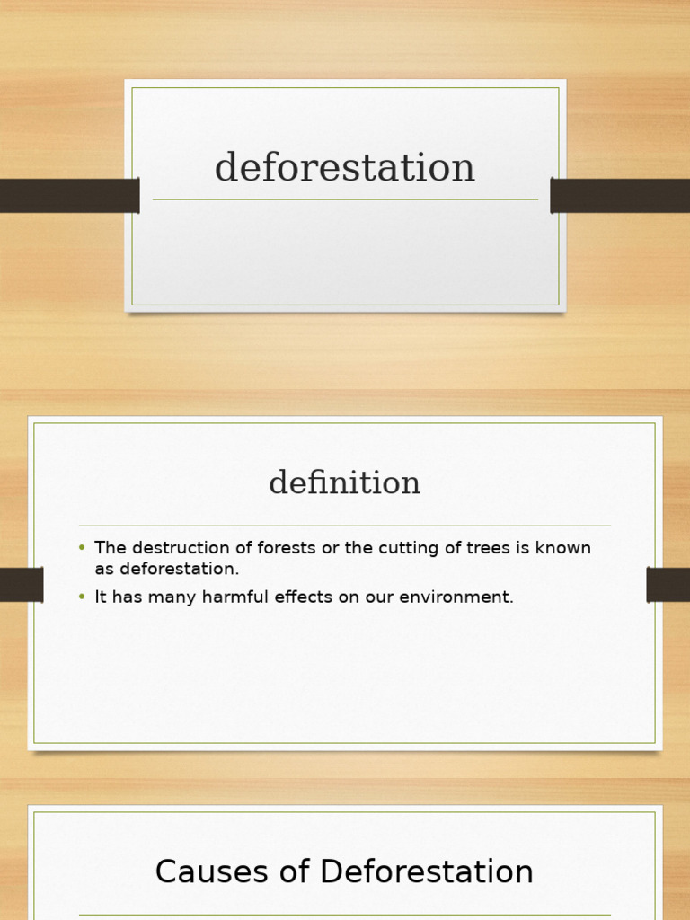 Deforestation | PDF