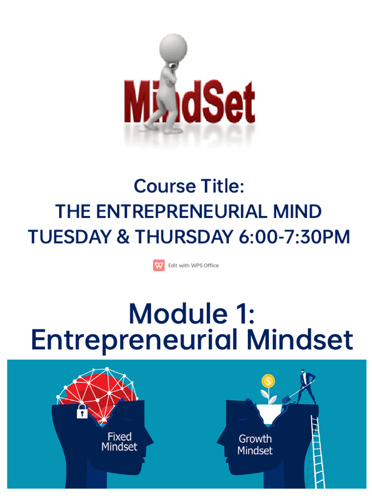 Topic 1 Fixed and Growth Mindset | PDF | Mindset | Career & Growth