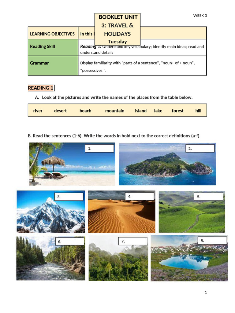 Booklet Unit 3 Materials | PDF