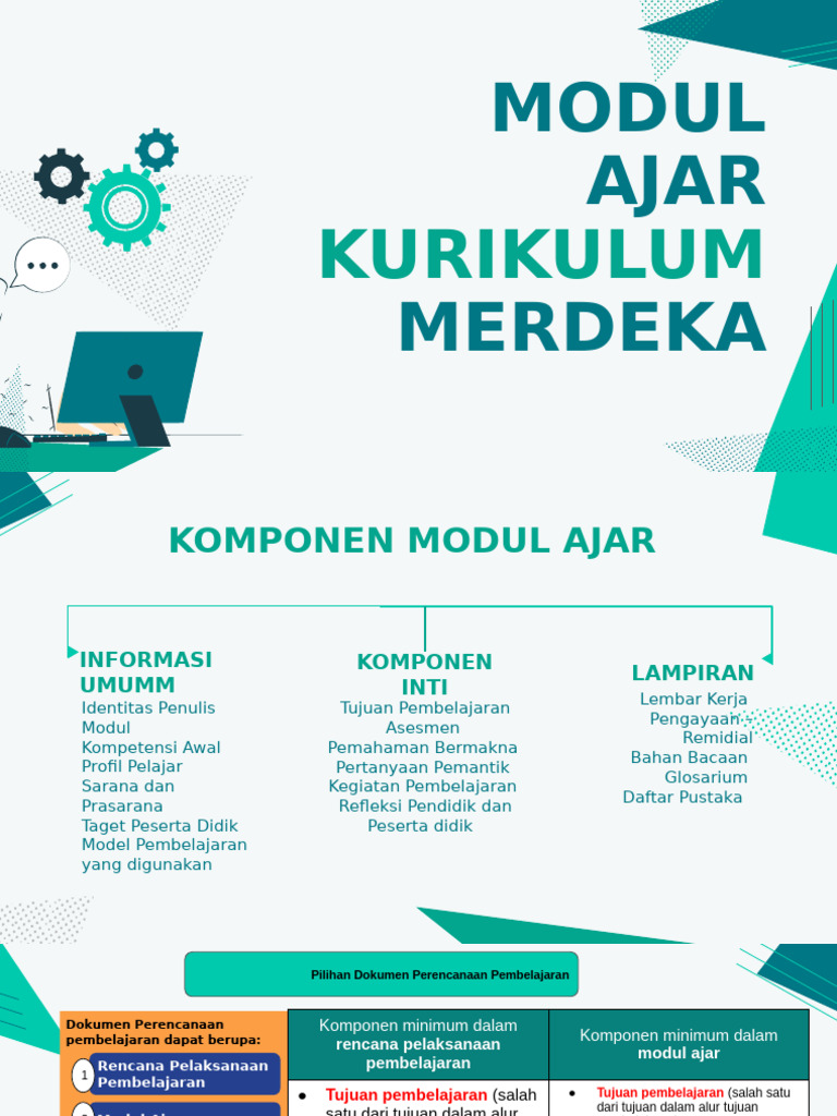 Komponen Modul Ajar Mi | PDF