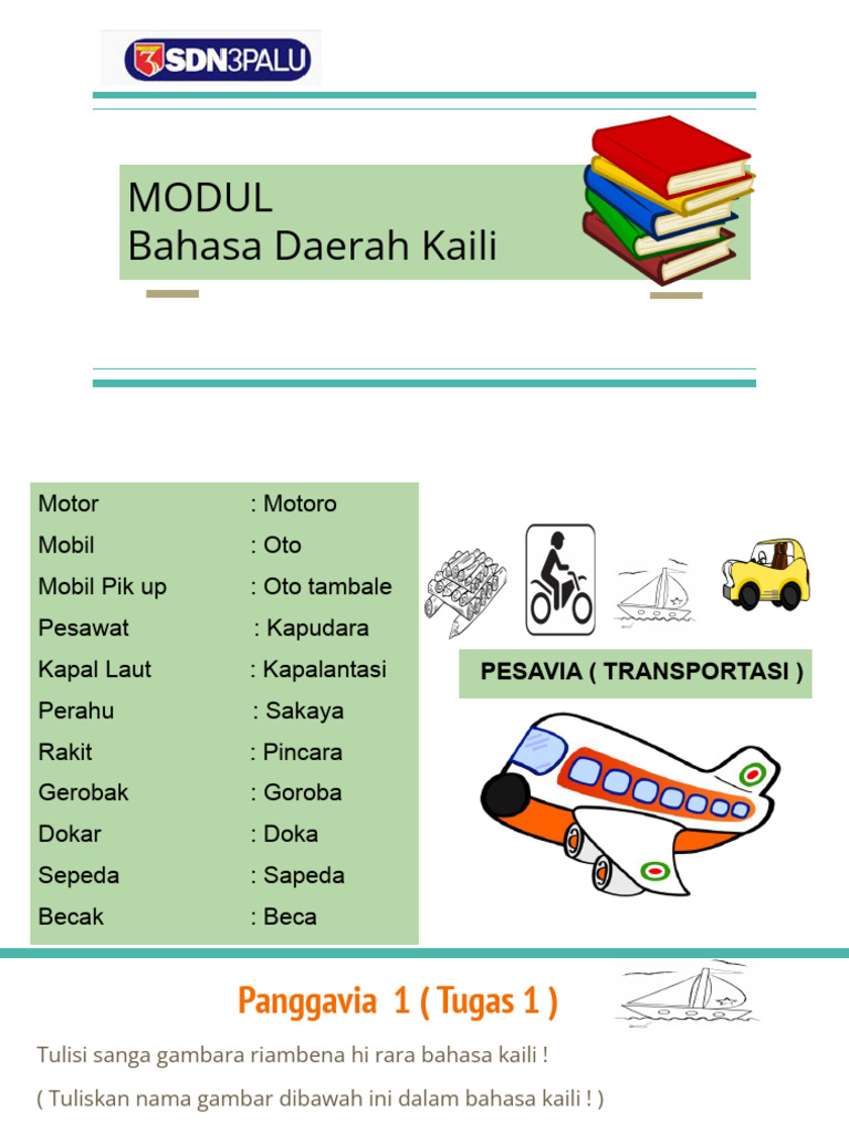 Modul Bahasa Daerah Kaili | PDF