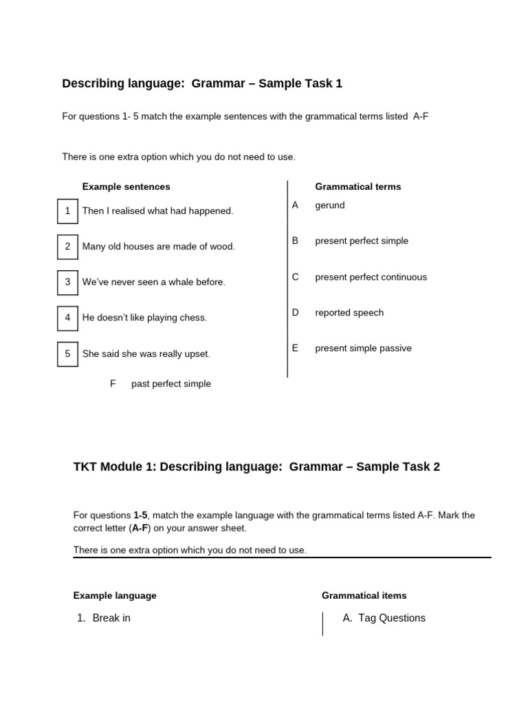 Grammar Exercises | PDF