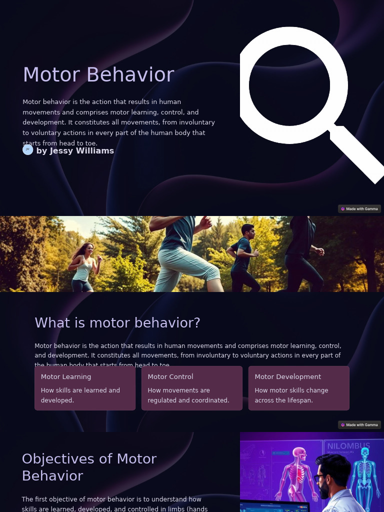 Motor Behavior | PDF
