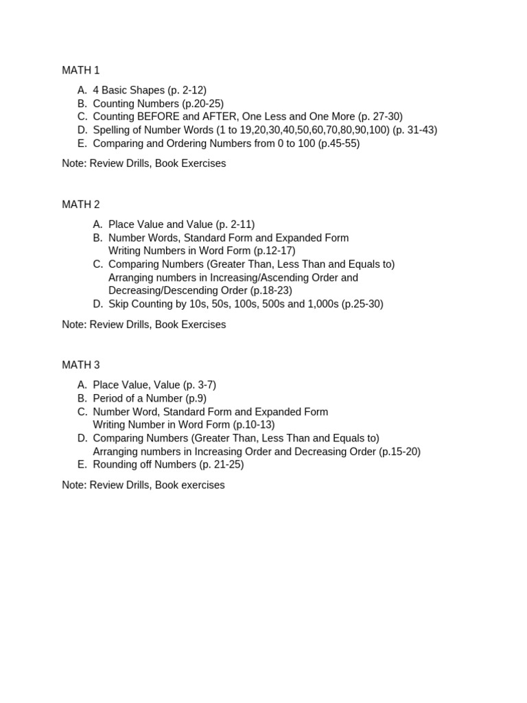 MATH Pointers | PDF