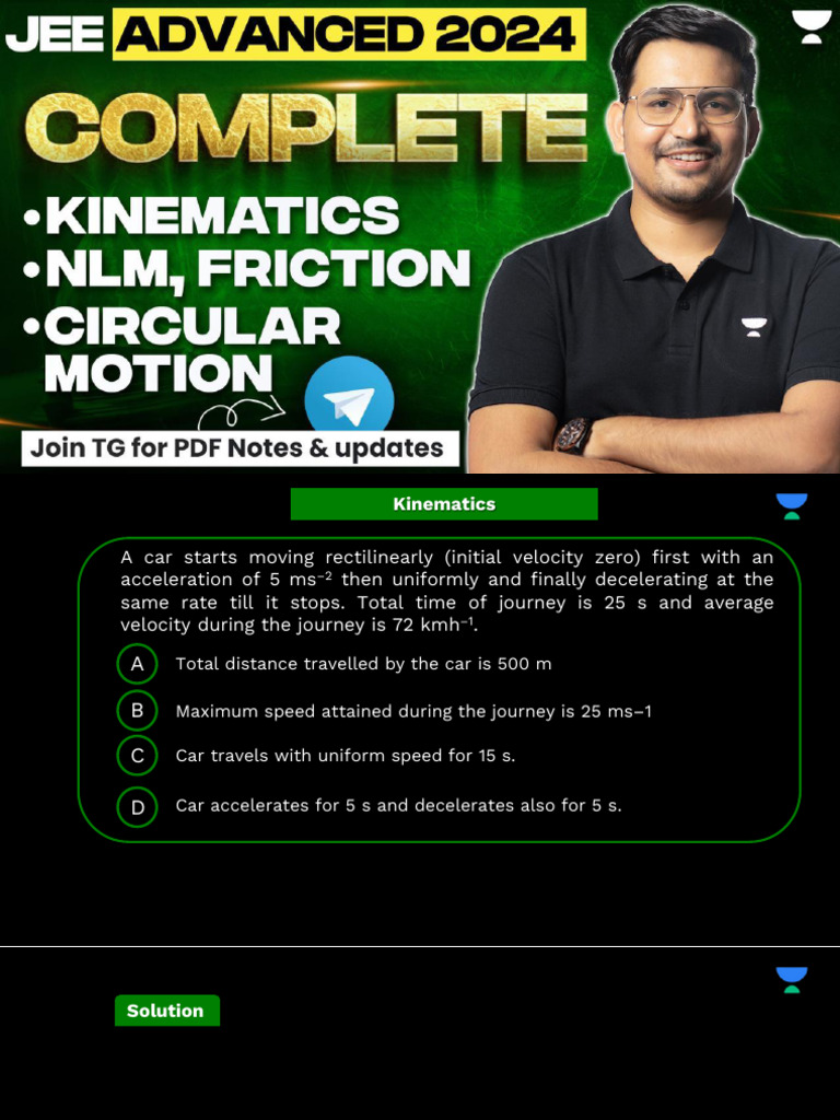 Physics - Kinematics - CH - NLM - Circular Motion-1 | PDF
