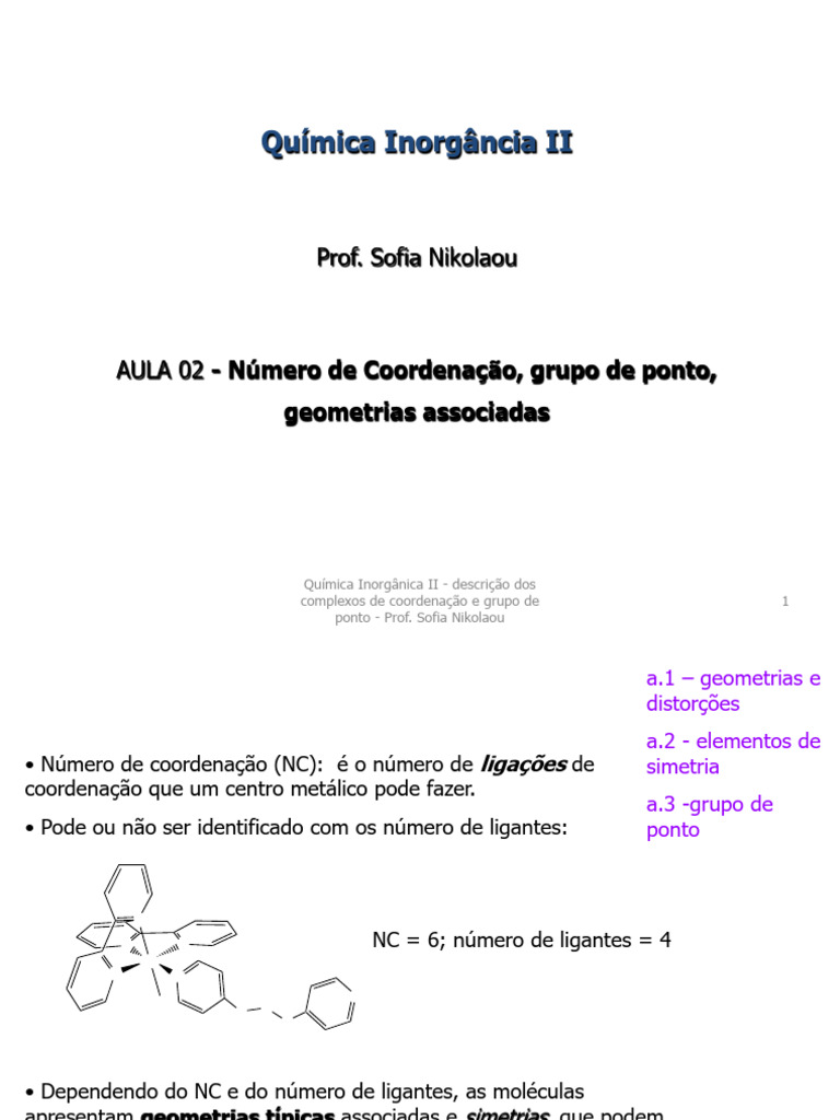 Aula02 - Grupo de Ponto | PDF