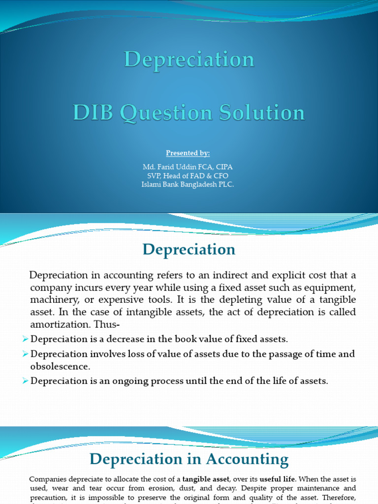 Depreciation | PDF