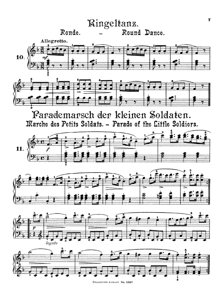 RoundDance & Parade of The Little Soldiers-Oesten | PDF