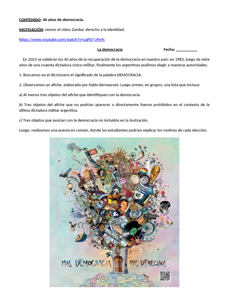 Proy. Democ. 5to A | PDF | Social Science