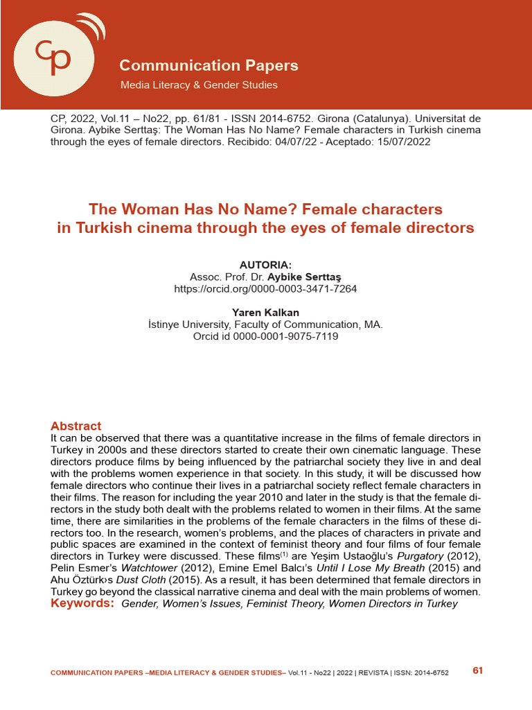 The Woman Has No Name Female Characters | PDF