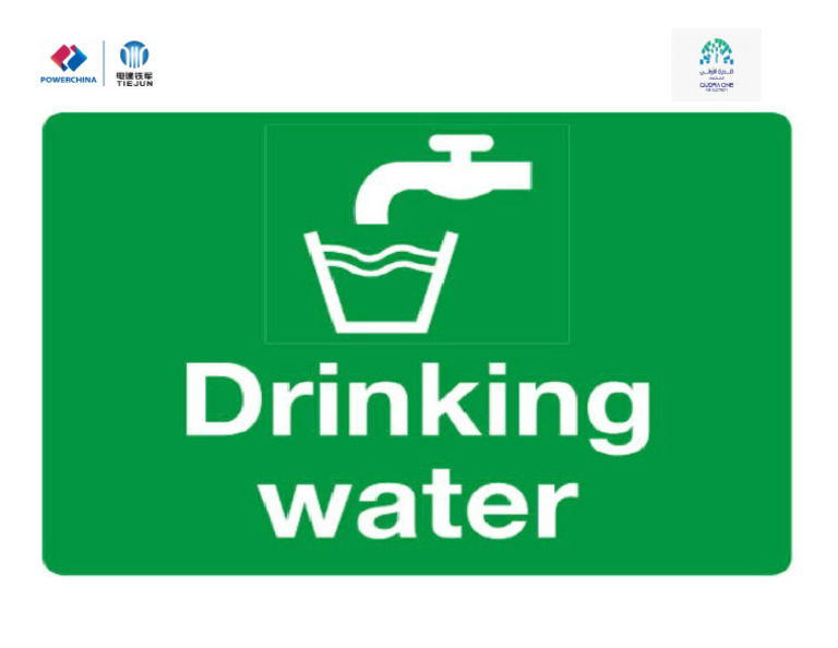 drinking water safety sign | PDF