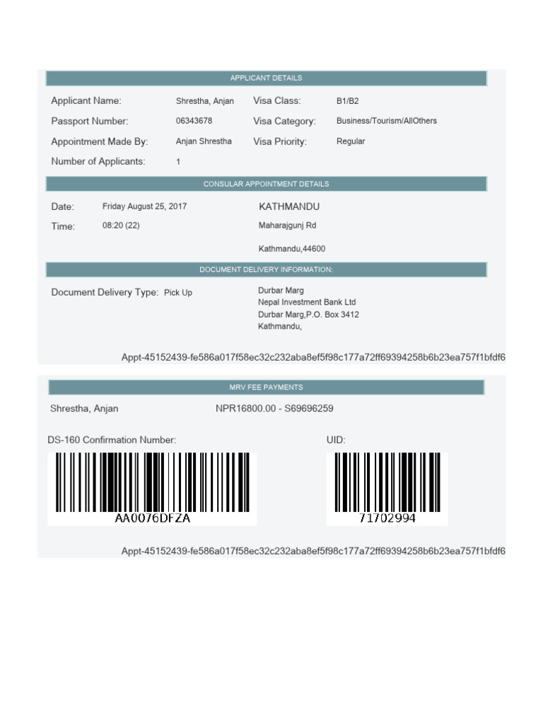 Appointmentconfirmation | PDF
