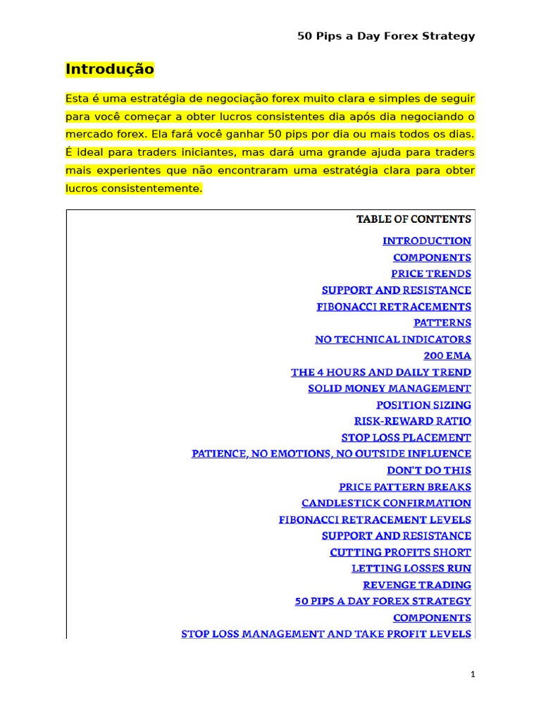 50 Pips a Day | PDF