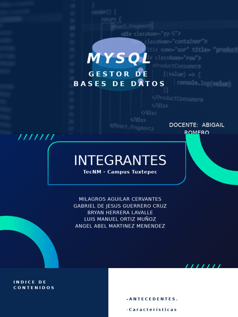 Presentacion MYSQL | PDF