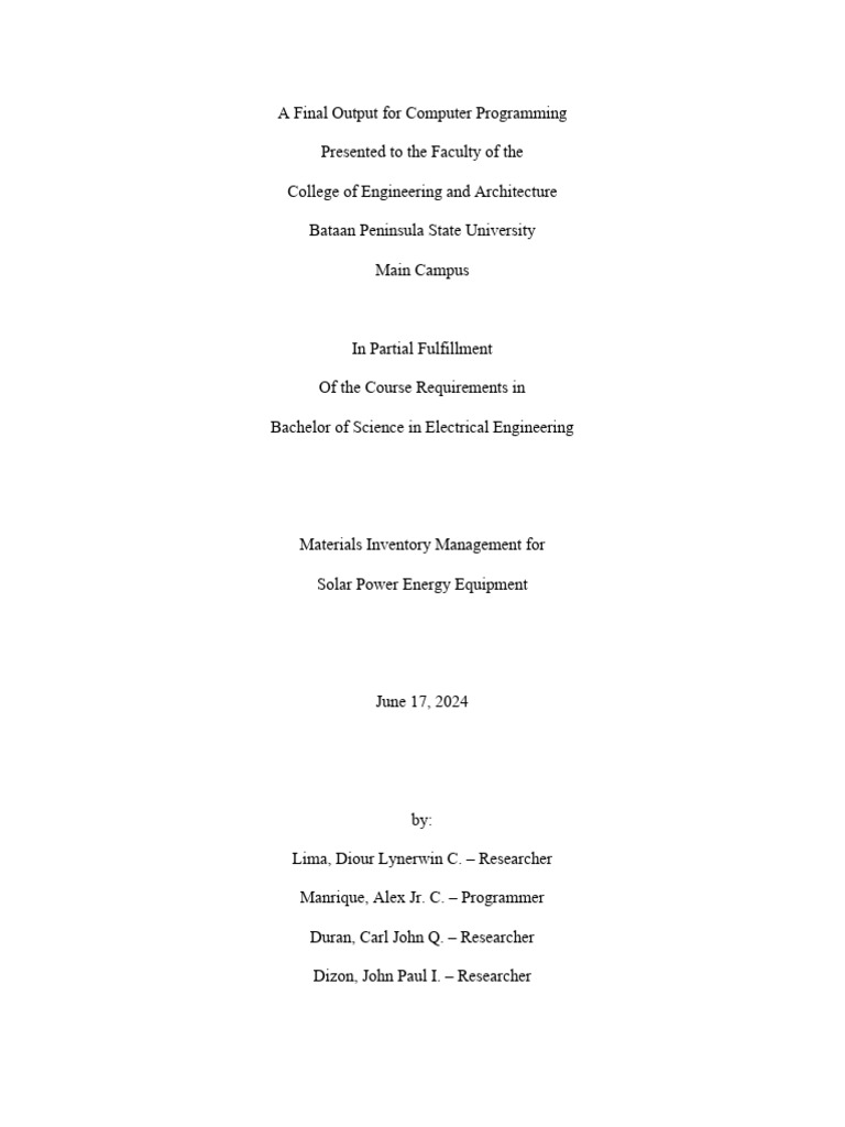 Case Study - Finals - Computer Programming | PDF