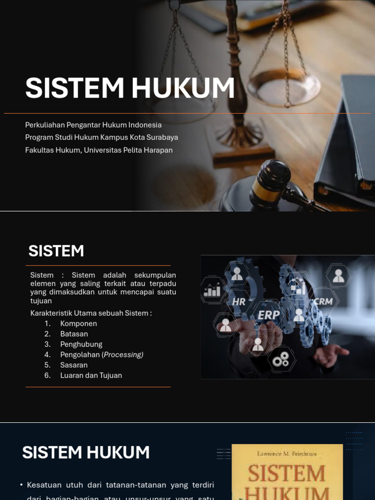 Sistem Hukum Kuliah Phi Pertemuan 2 | PDF