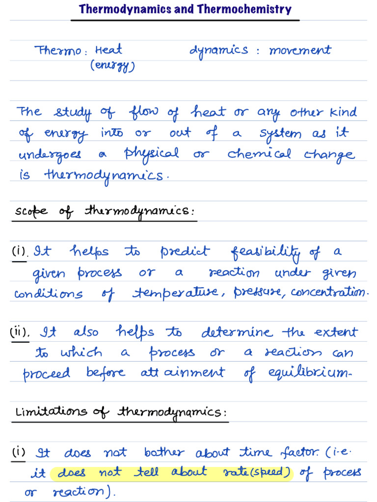 Thermodynamics Notes 241007 135236 | PDF