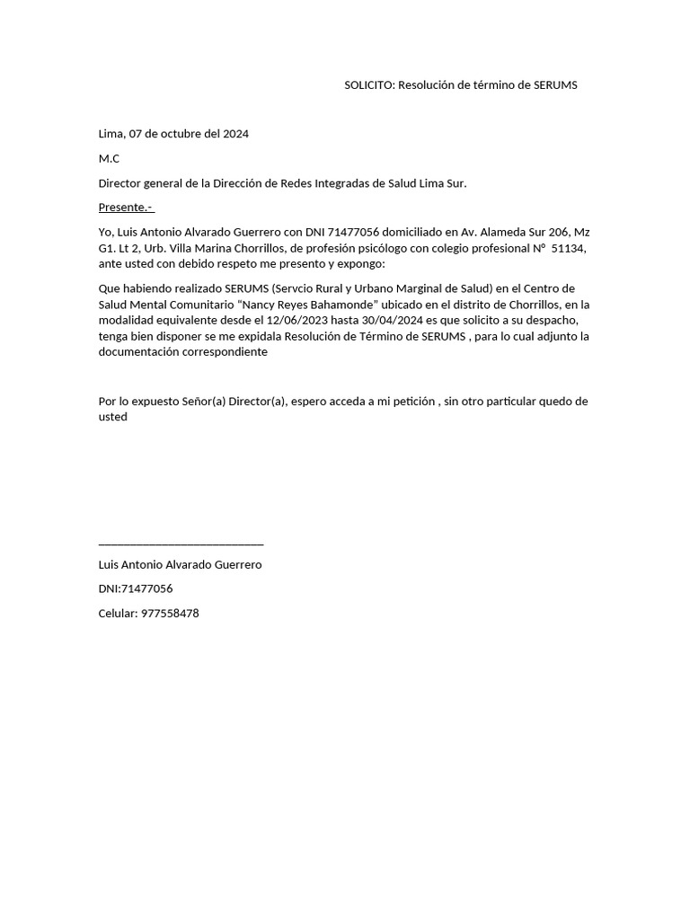 SOLICITO | PDF
