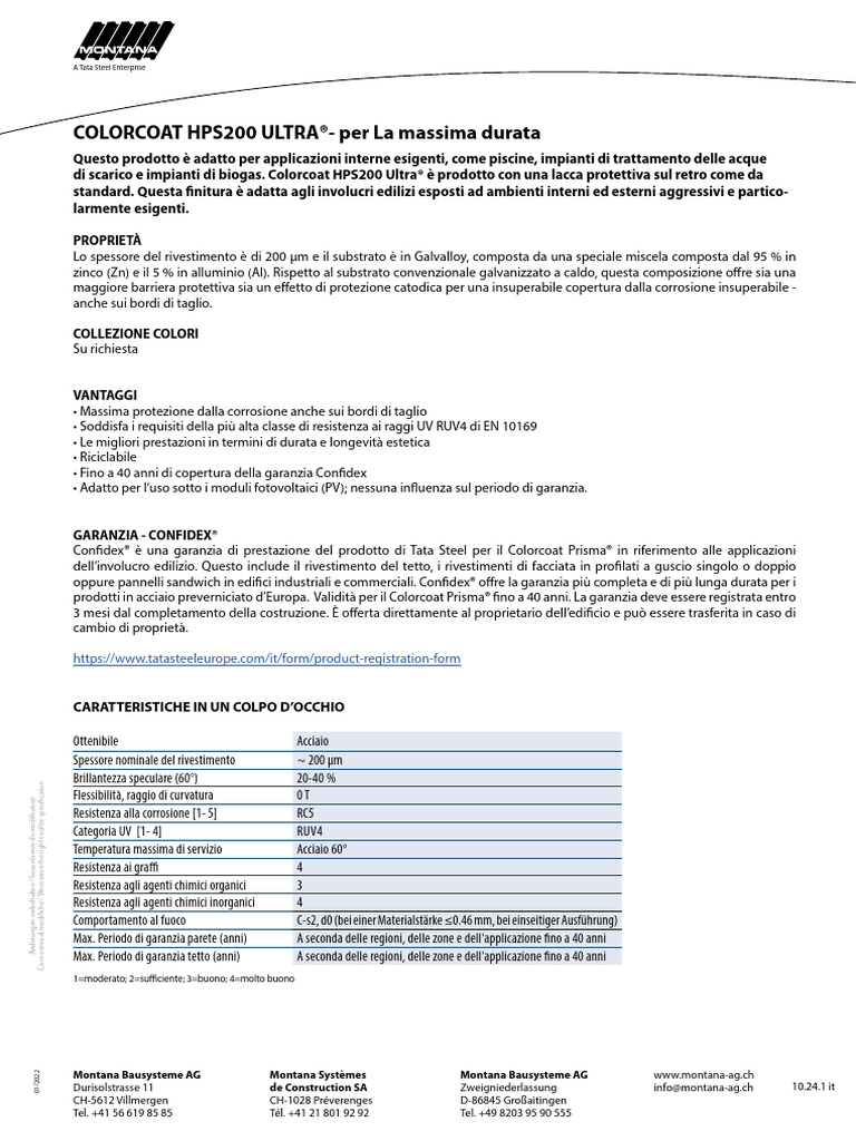 Colorcoat HPS200 Ultra® | PDF