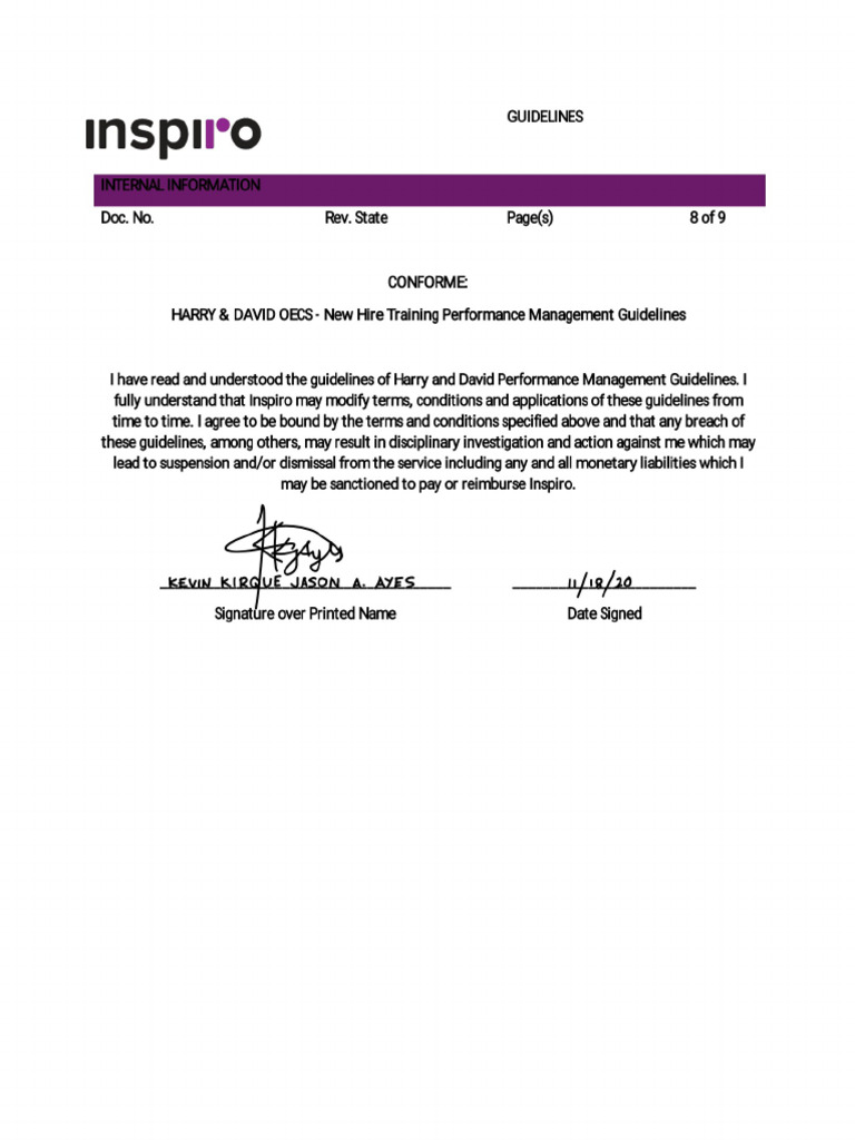 CONFORME - SHEET - Docx (.2) | PDF