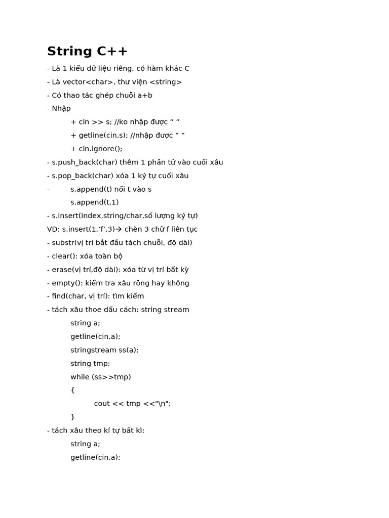 String C++ | PDF