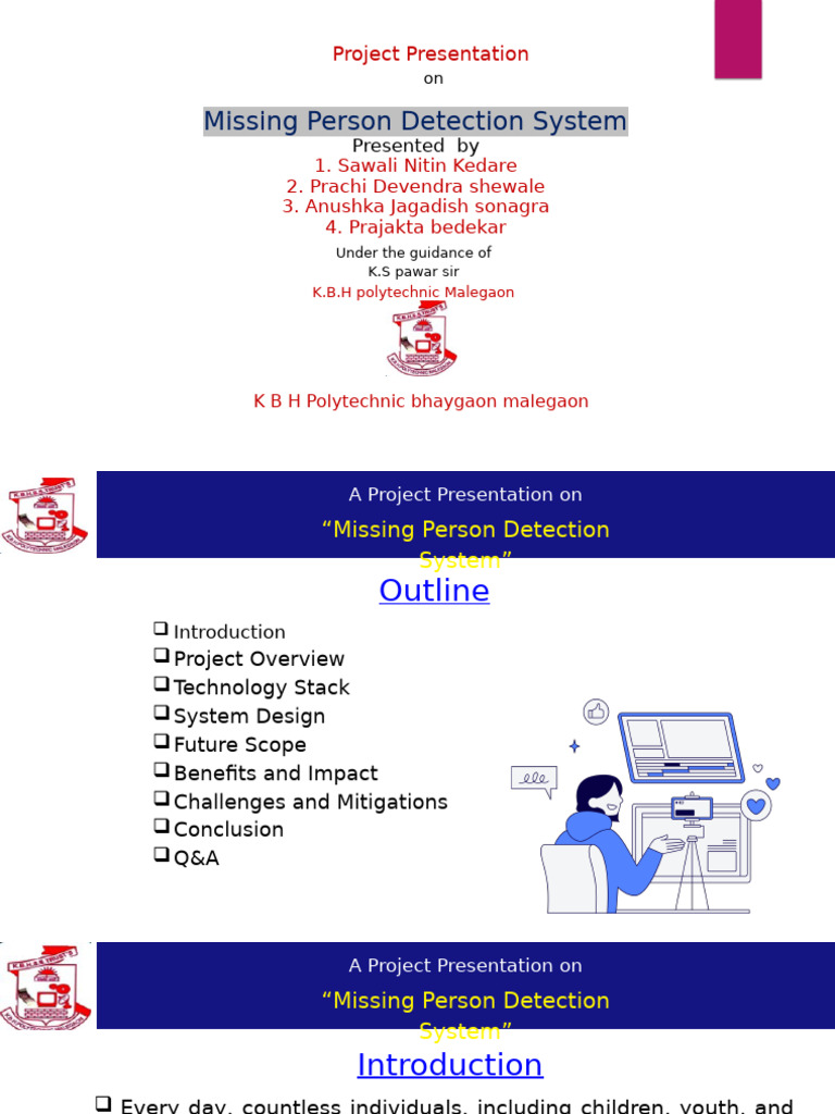 Missing Person Detection Project | PDF