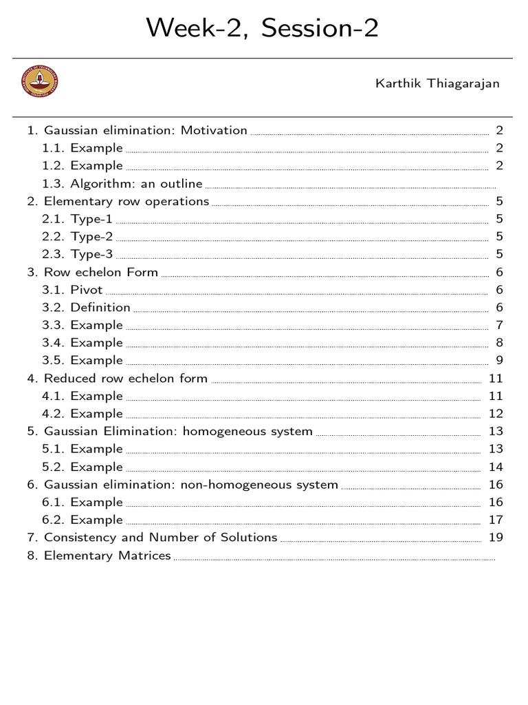 Week-2, Session-2 | PDF