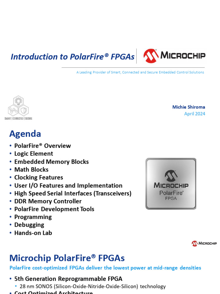 Intro To PolarFire FPGA v2024.1 | PDF