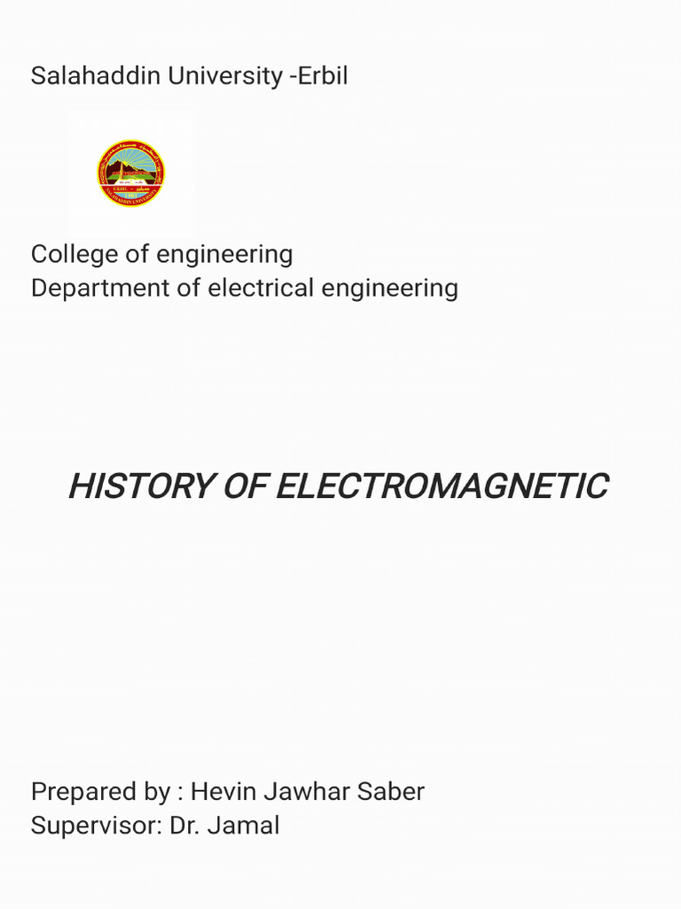 Electromagnetic History | PDF