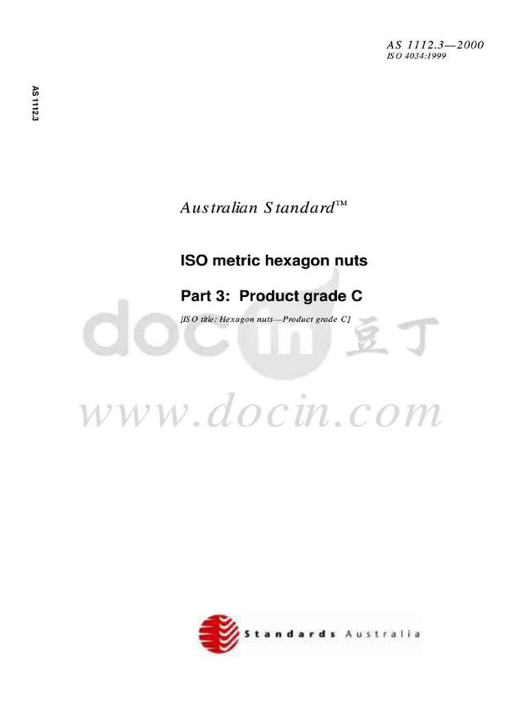 AS 1112.3-2000 | PDF
