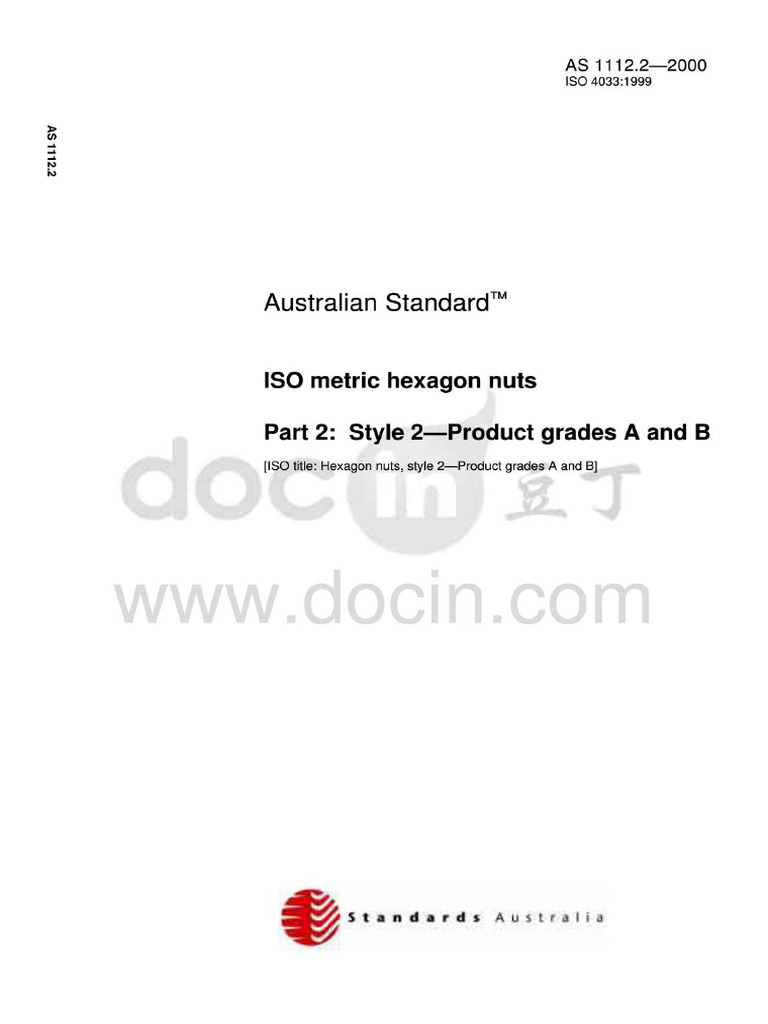 As 1112.2-2000 | PDF