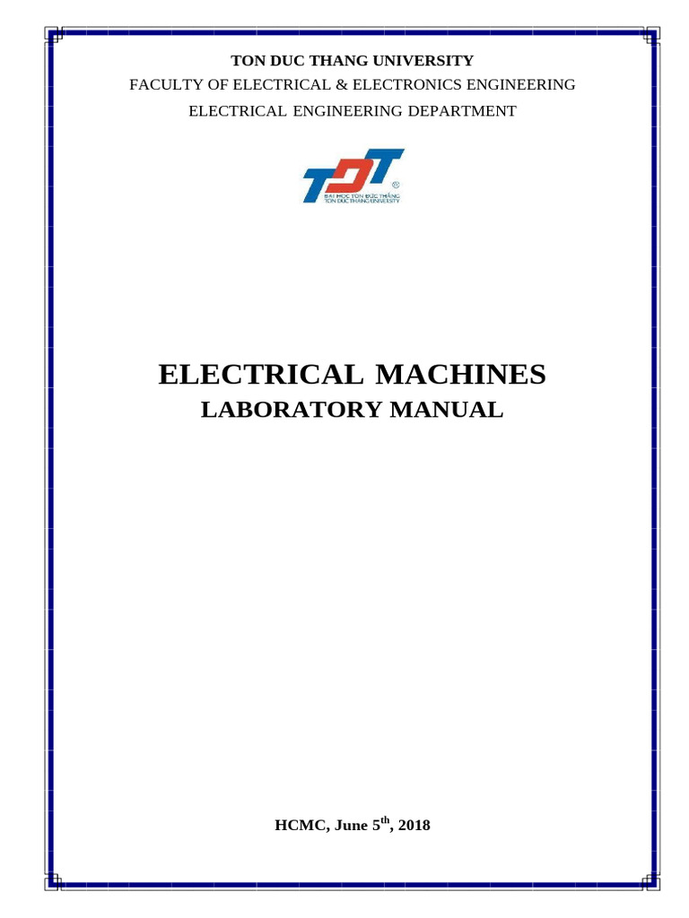 Lab - Electric Machines | PDF