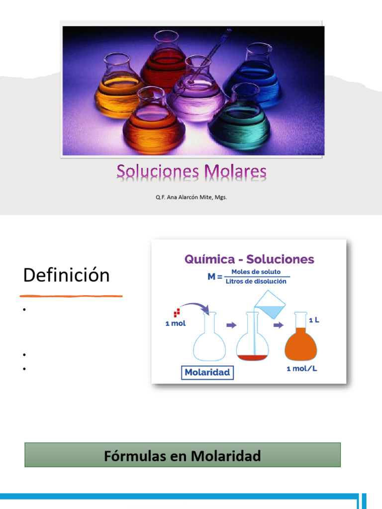 Soluciones Molares | PDF