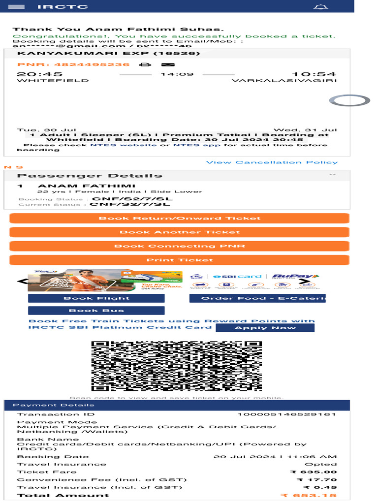 IRCTC Next Generation ETicketing System | PDF