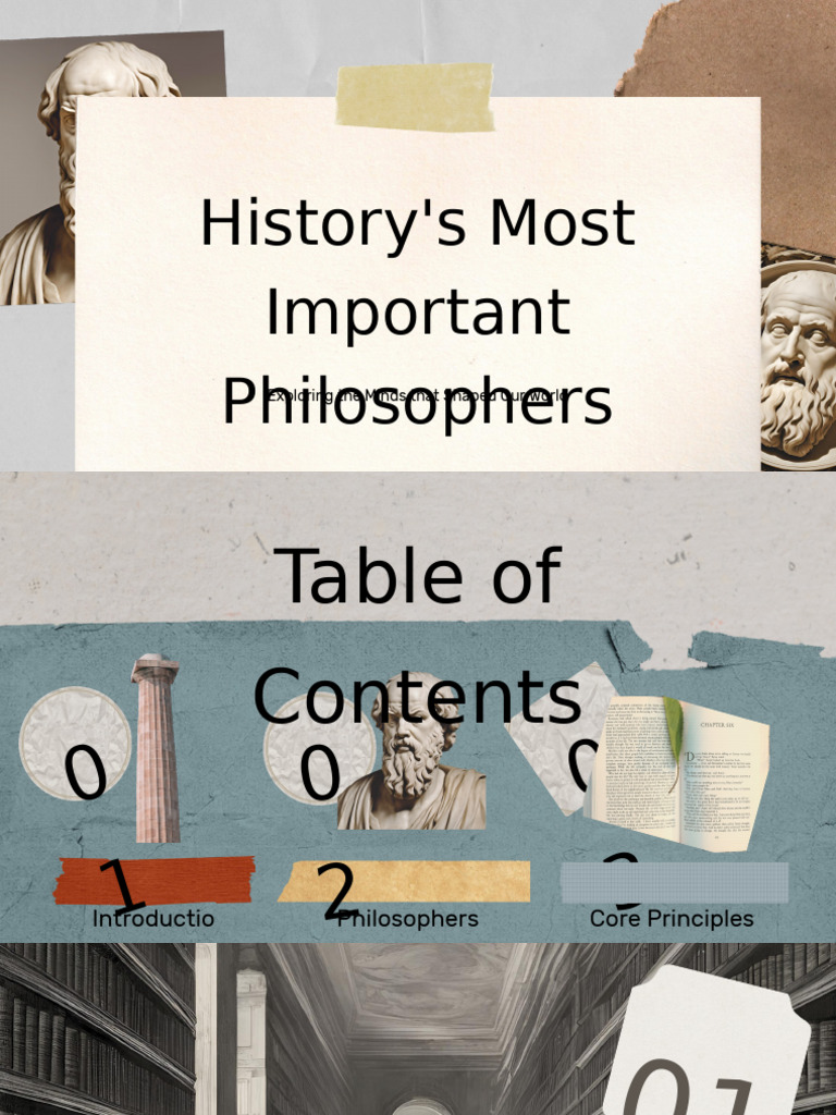 Vintage Scrapbook History's Most Important Philosophers | PDF