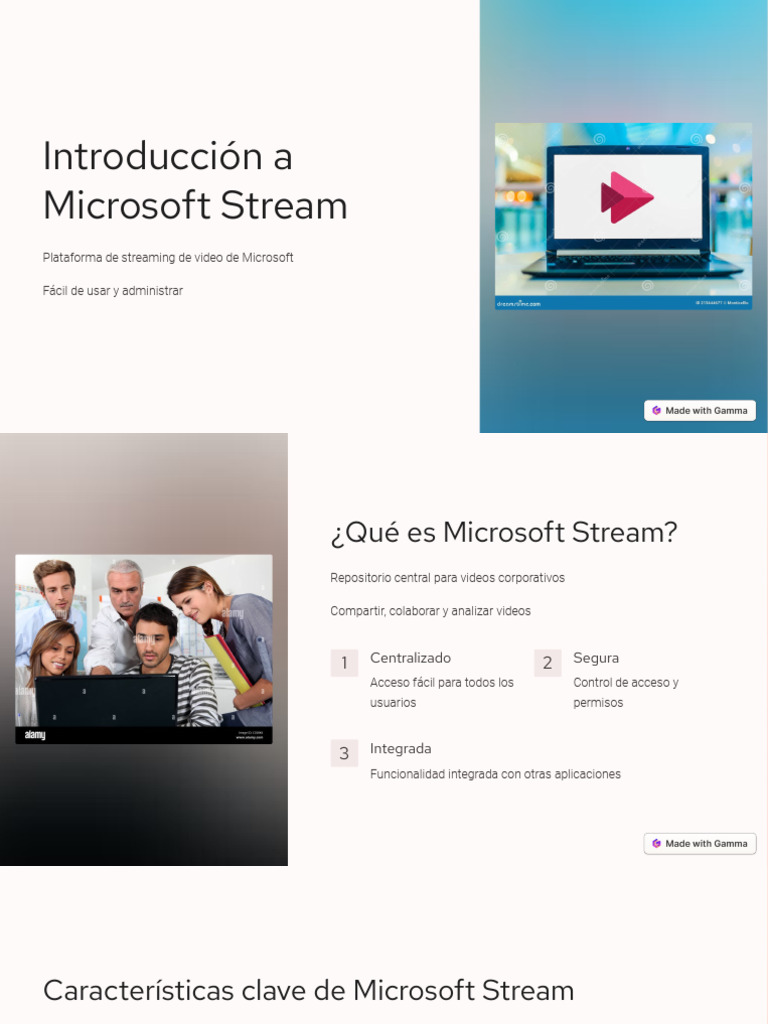 Introduccion A Microsoft Stream | PDF | Microsoft | Streaming Media