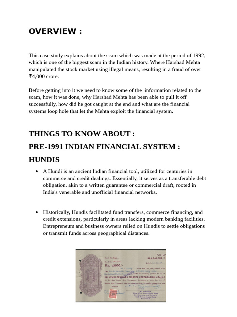 Overview:: Things To Know About: Pre-1991 Indian Financial System ...