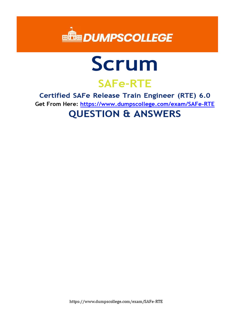 SAFe-RTE Exam Questions | PDF | Scrum (Software Development) | Computers