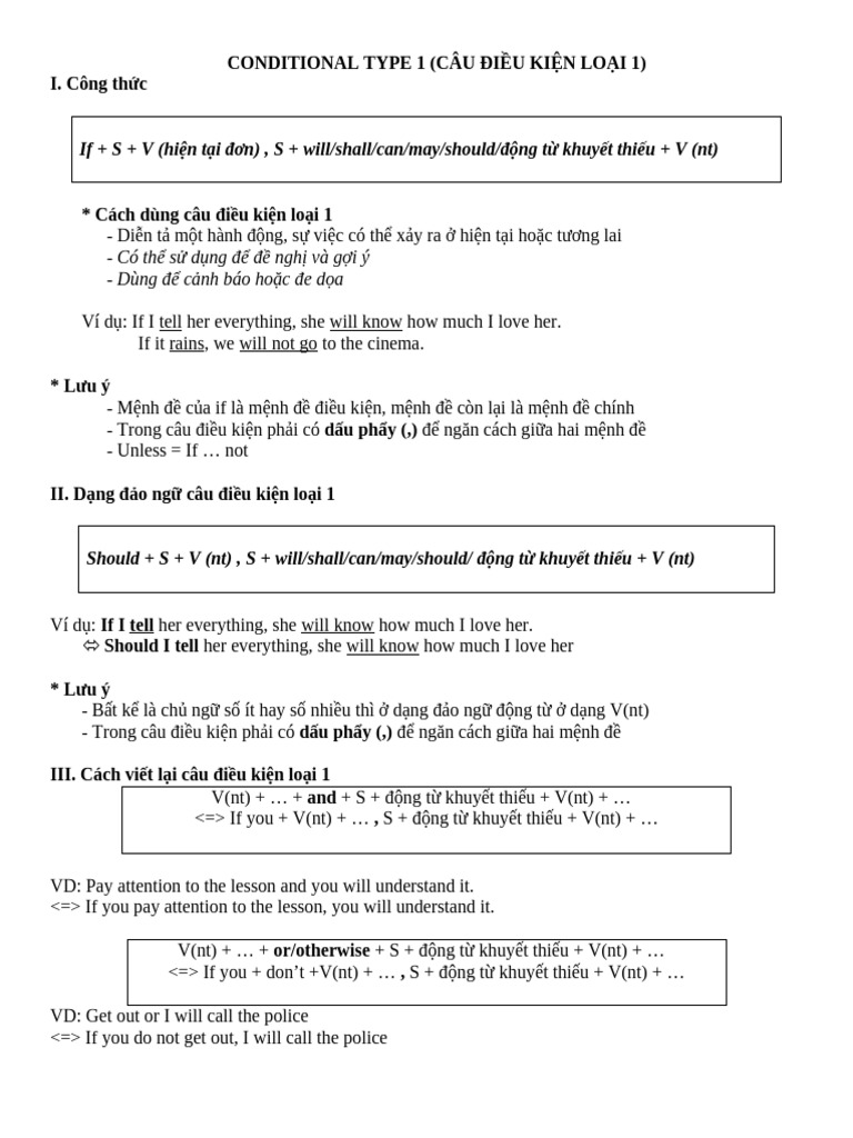 Conditional Type 1 | PDF