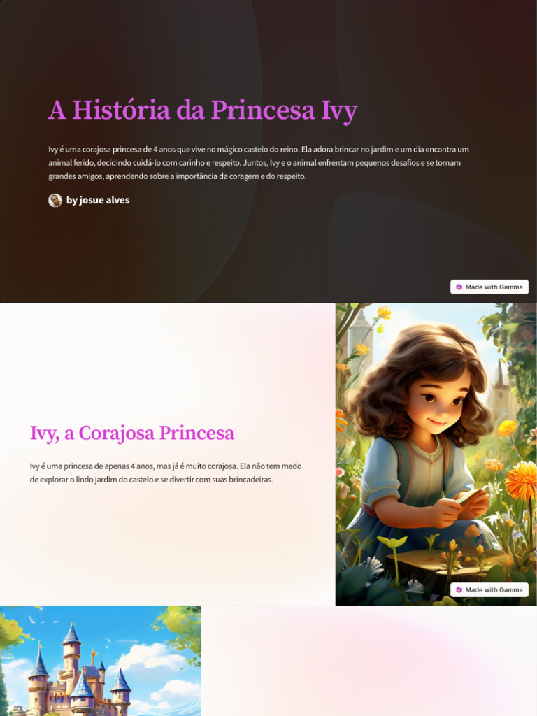 A Historia Da Princesa Ivy | PDF | Amizade | Amor
